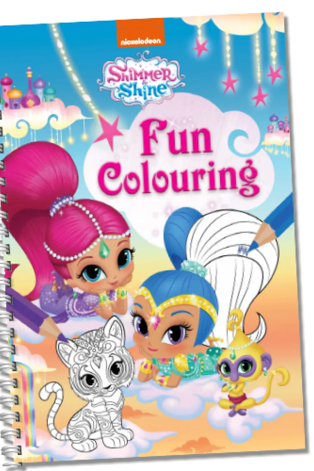 Shimmer Shine - Fun Colouring - Book - by ديزني - عصير الكتب