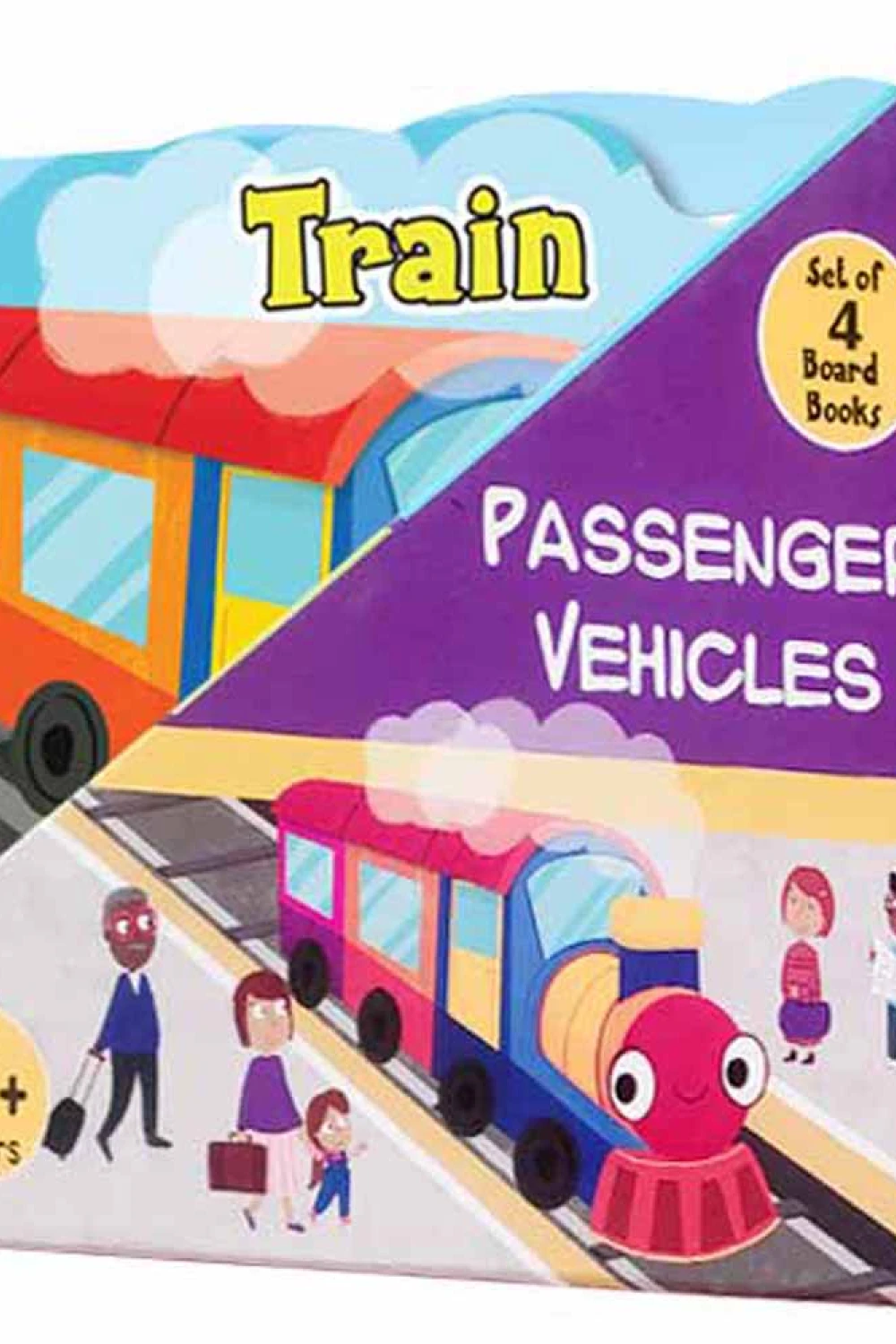 Passenger Vehicles Set of 4 Board Books - Book - by Pegasus - عصير الكتب