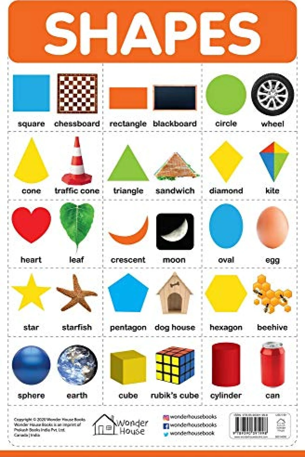 Shapes - My First Early Learning Wall Chart: For Preschool,... - Aseer ...