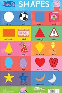 Learn with Peppa : Early Learning Shapes Chart for Children -... | عصير ...