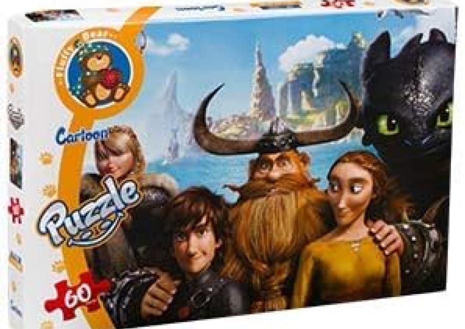 How To Train Your Dragon Puzzle 60 Pieces - Aseer Alkotb