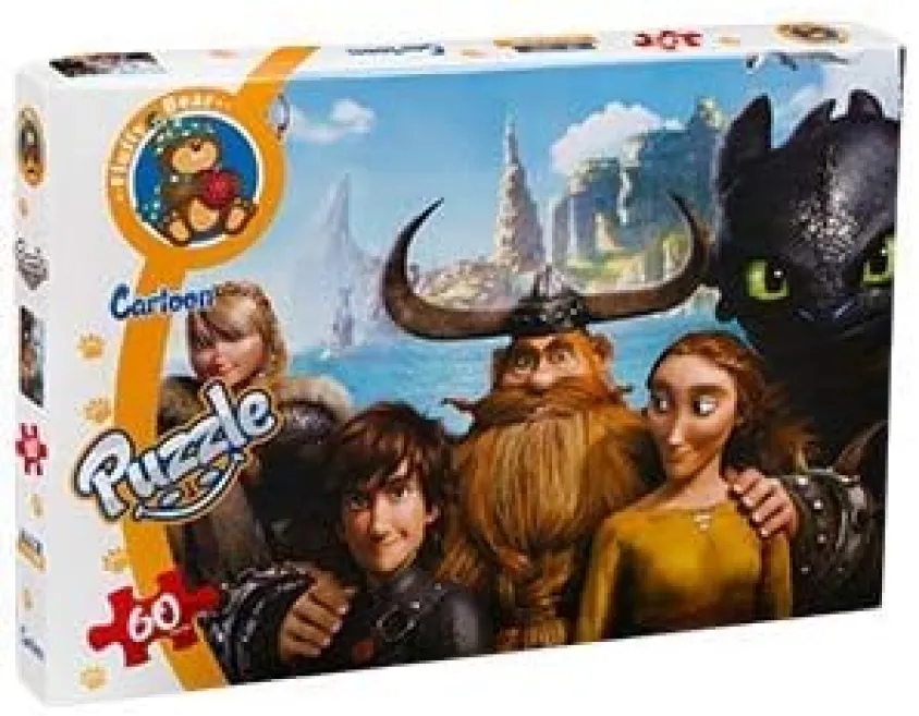 How To Train Your Dragon Puzzle 60 Pieces - Aseer Alkotb