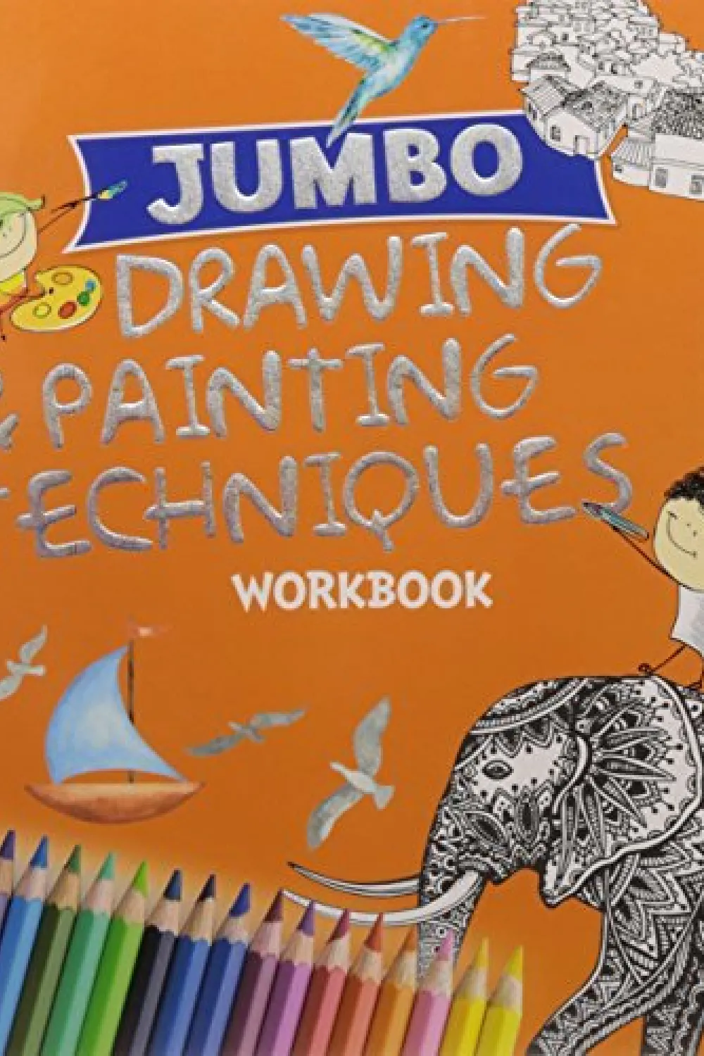 Jumbo Drawing & Painting Techniques Workbook - Book - by Om Books ...