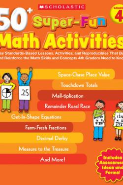 50+ Super-Fun Math Activities- Grade 4 - Jack Silbert | عصير الكتب