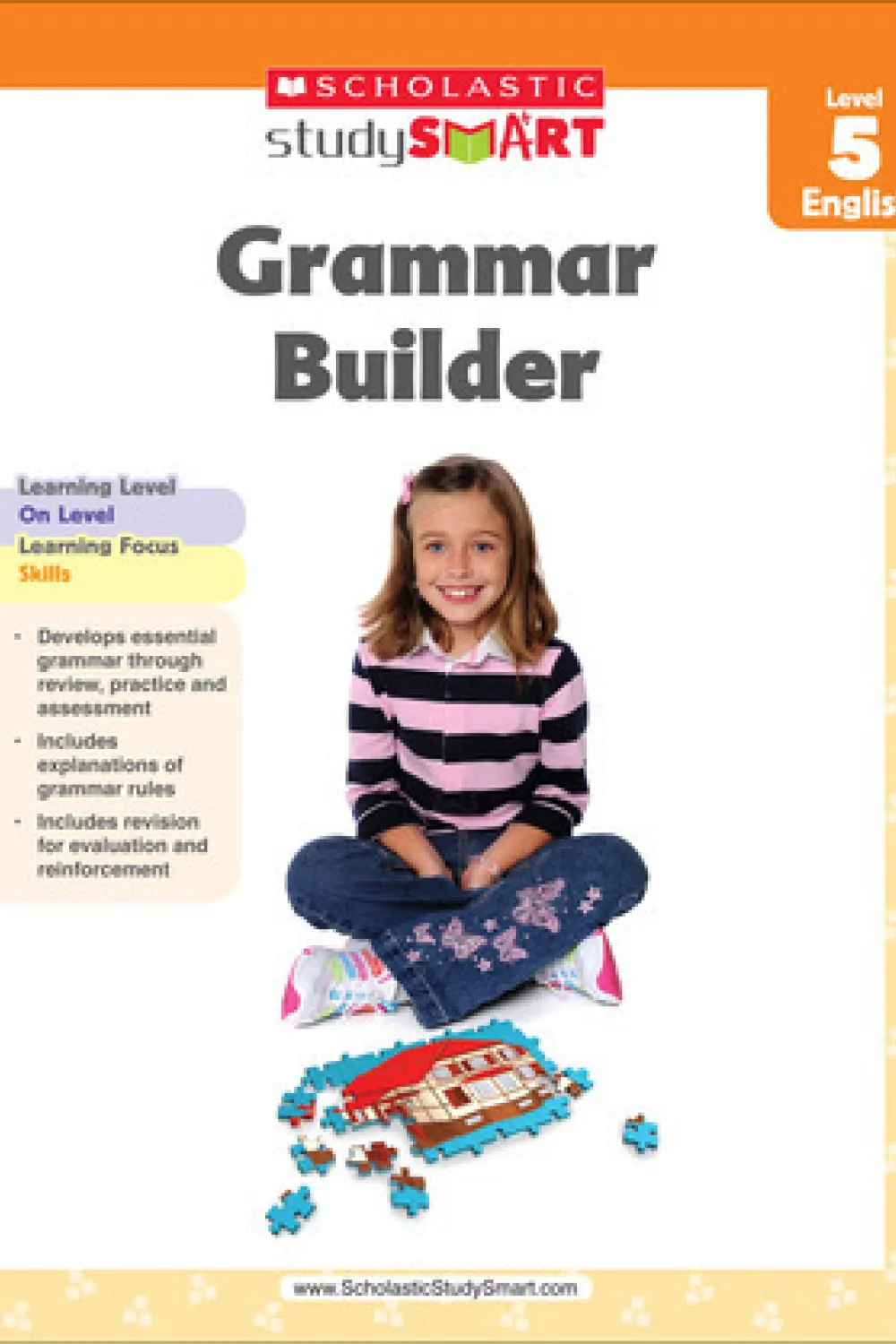 Scholastic Study Smart Grammar Builder Grade 5 - Book - by... - عصير الكتب