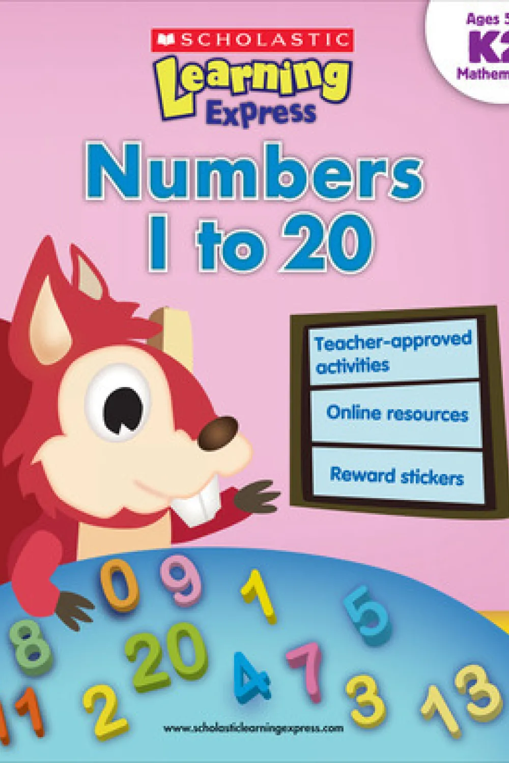 Numbers 1 to 20-Ages 5-6 - Book - by Scholastic Inc - عصير الكتب