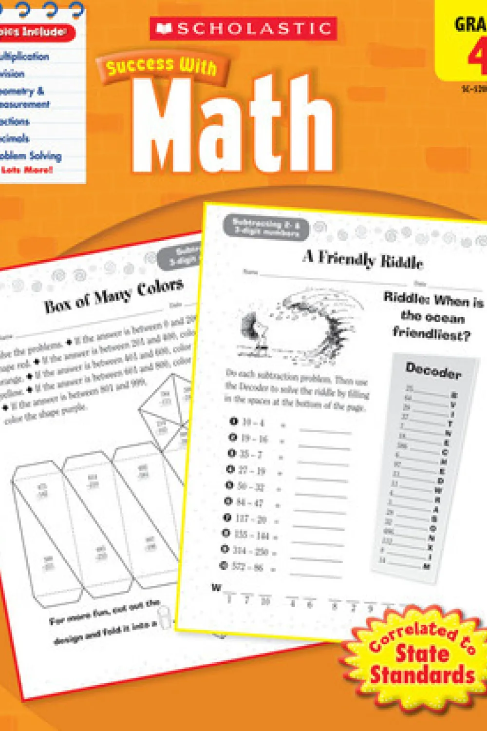 Scholastic Success with Math, Grade 4 - Book - by Scholastic Inc ...