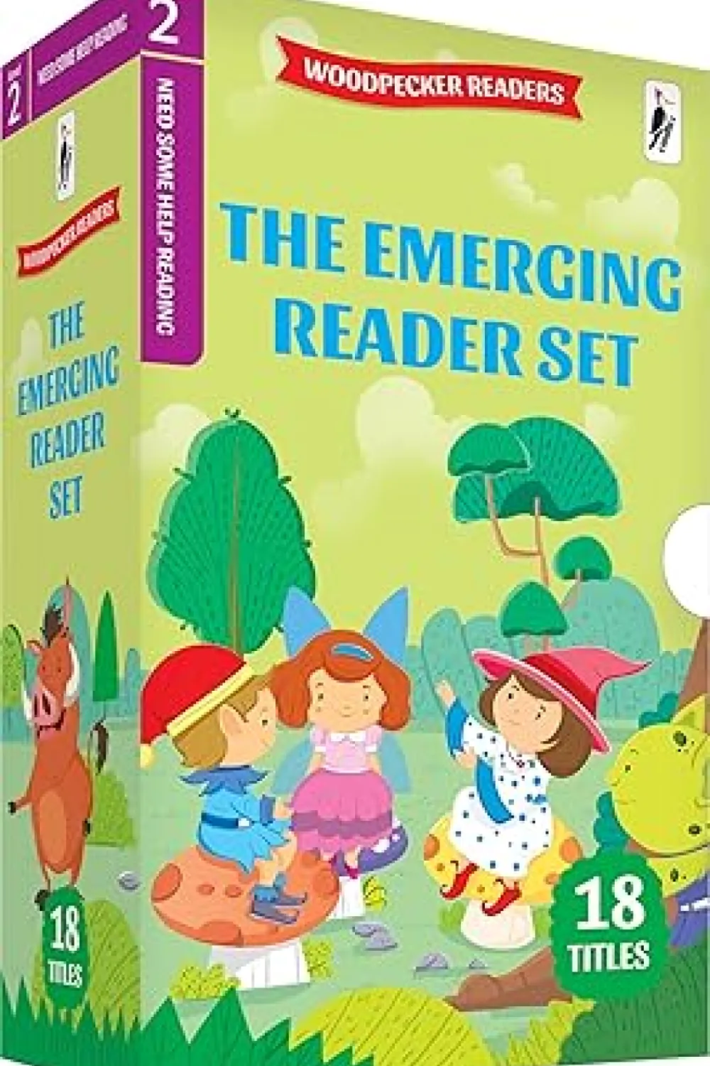 The Emerging Readers Level 2 -Box Set Of 18 - Book - by WoodPecker ...