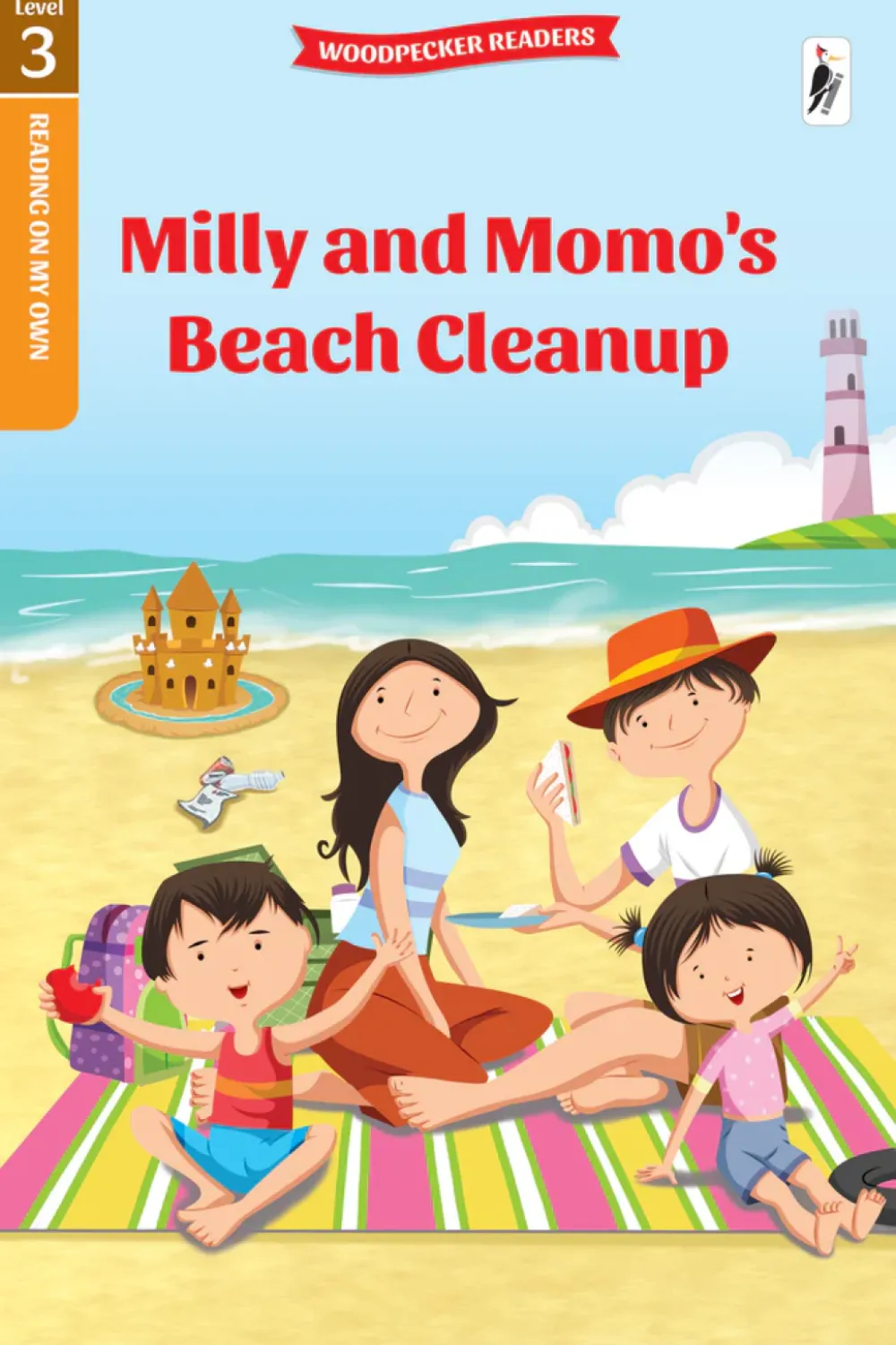Milly and Momo's Beach Cleanup - Book - by WoodPecker Books - Aseer Alkotb