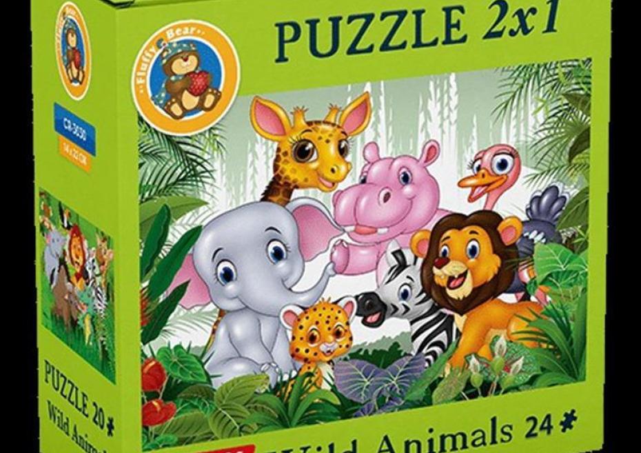Wild Animals 2in1 (20 and 24 pieces) | Aseer Alkotb