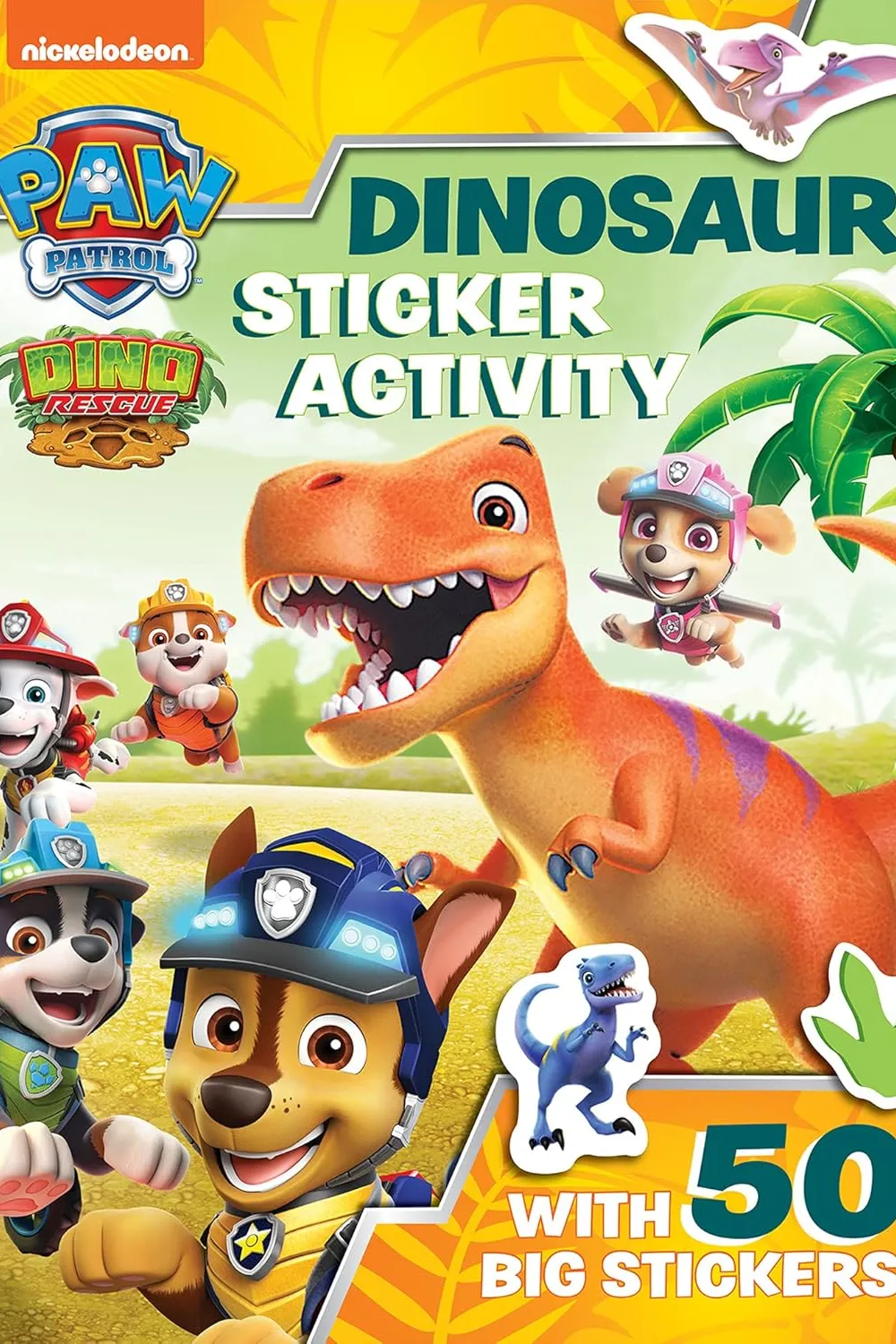 Paw Patrol Dinosaur Sticker Activity - Book - by Paw Patrol - Aseer Alkotb
