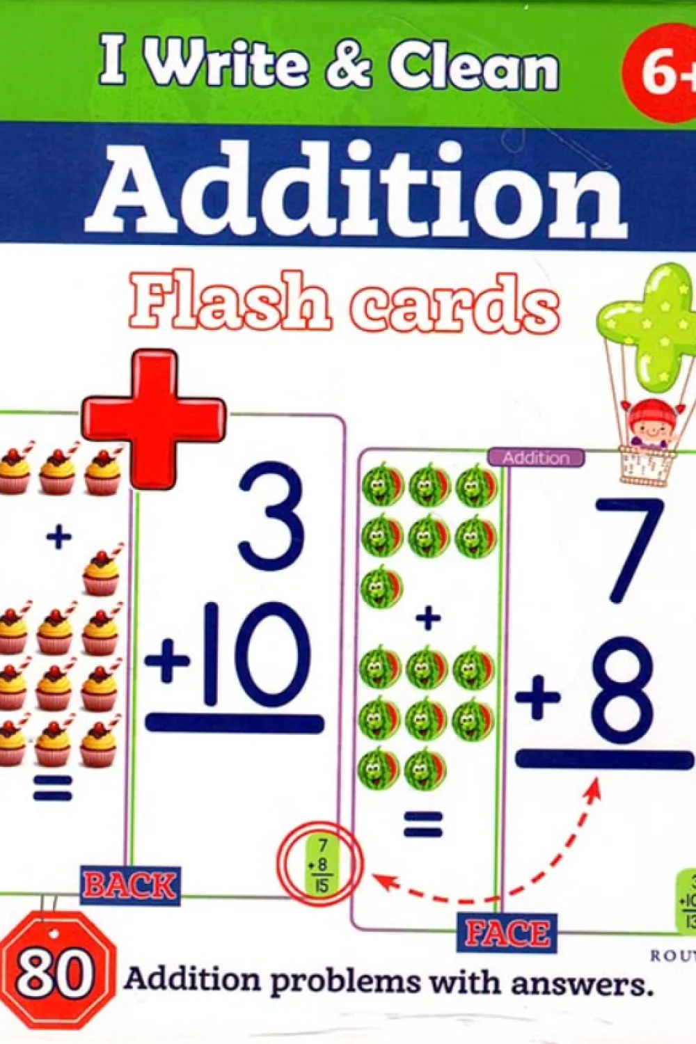 I Learn and Write Addition (Flash cards)- Book - by unknown - Aseer Alkotb